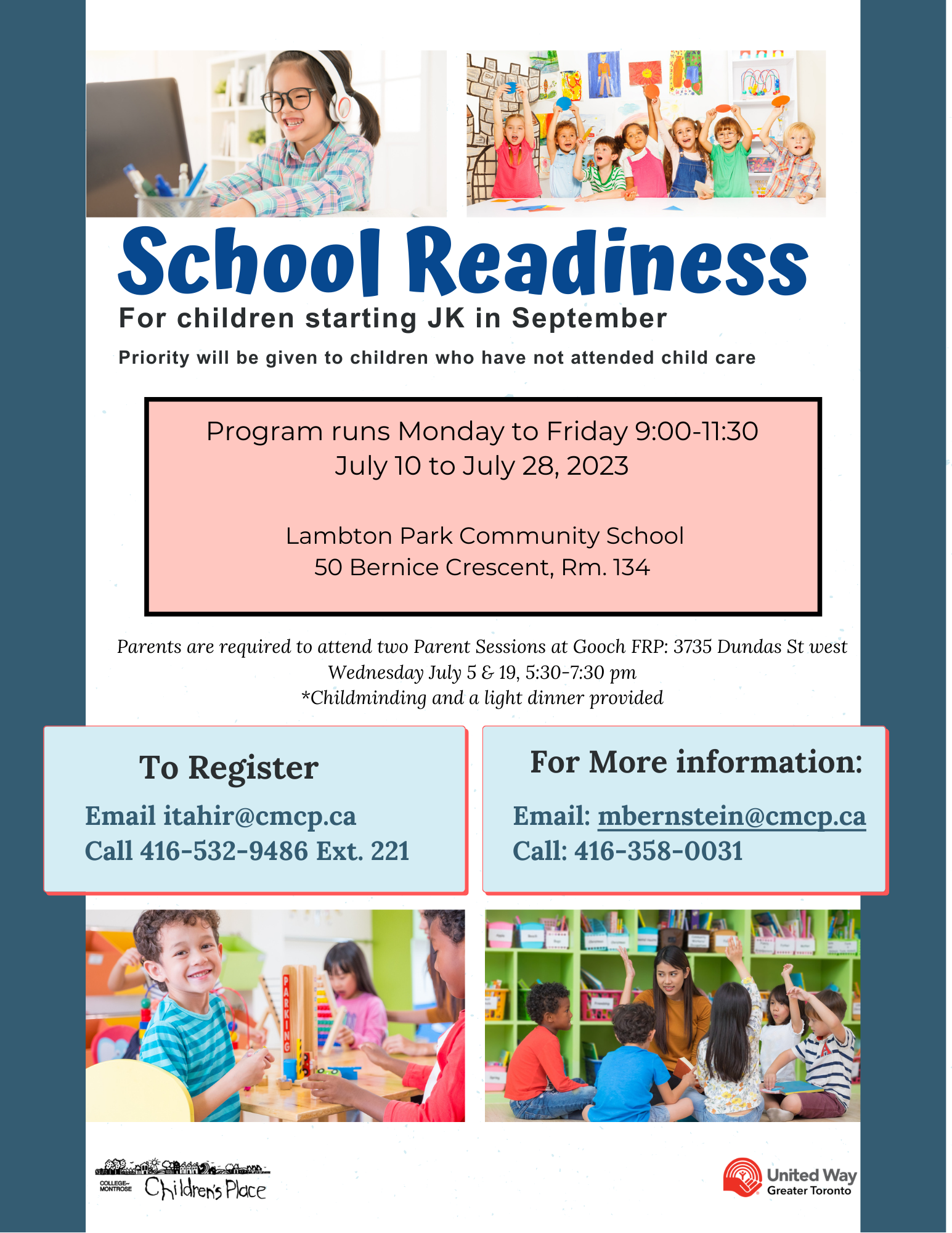School Readiness Program Parent Session 2 | CMCP